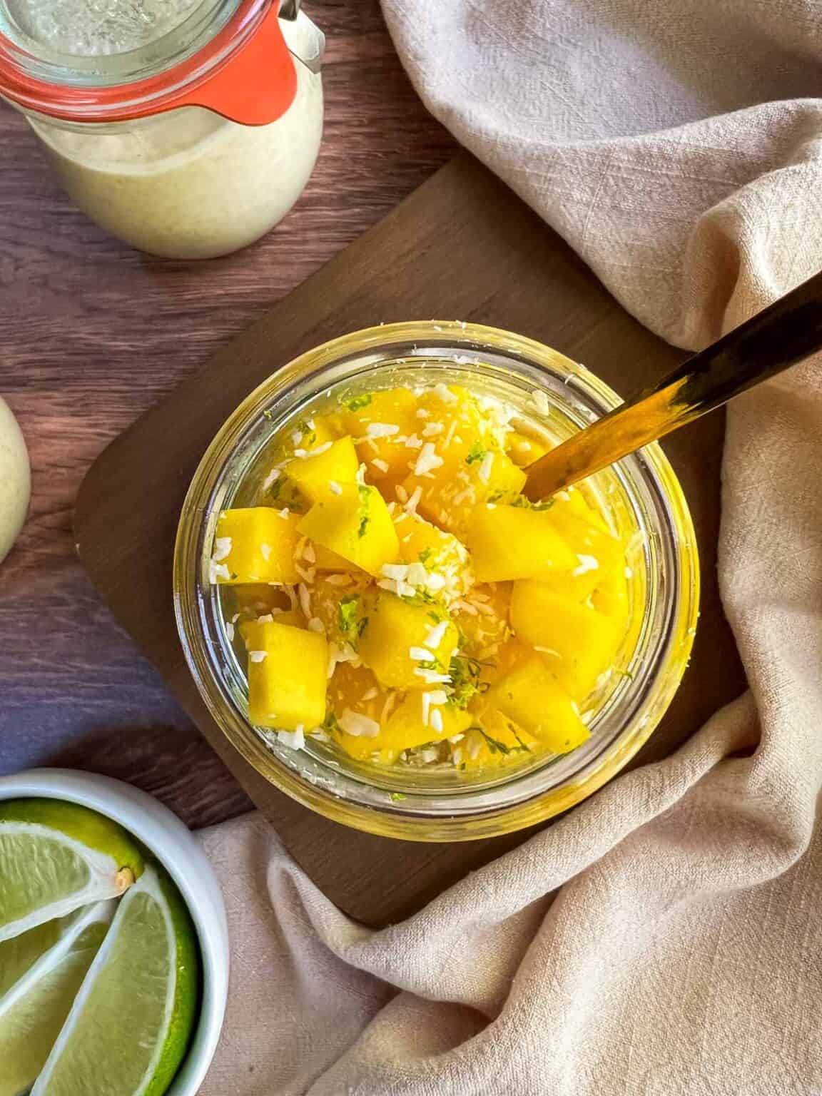 Mango Overnight Oats - The Essential Vegan